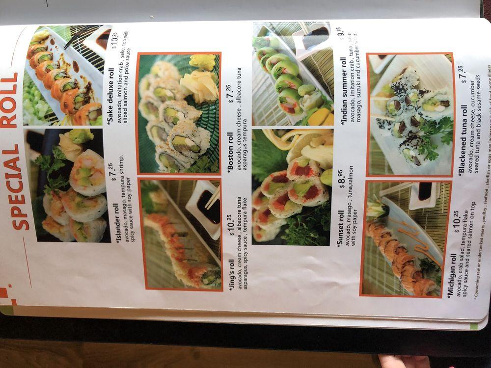 Menu at Momiji Japanese Restaurant, Canby