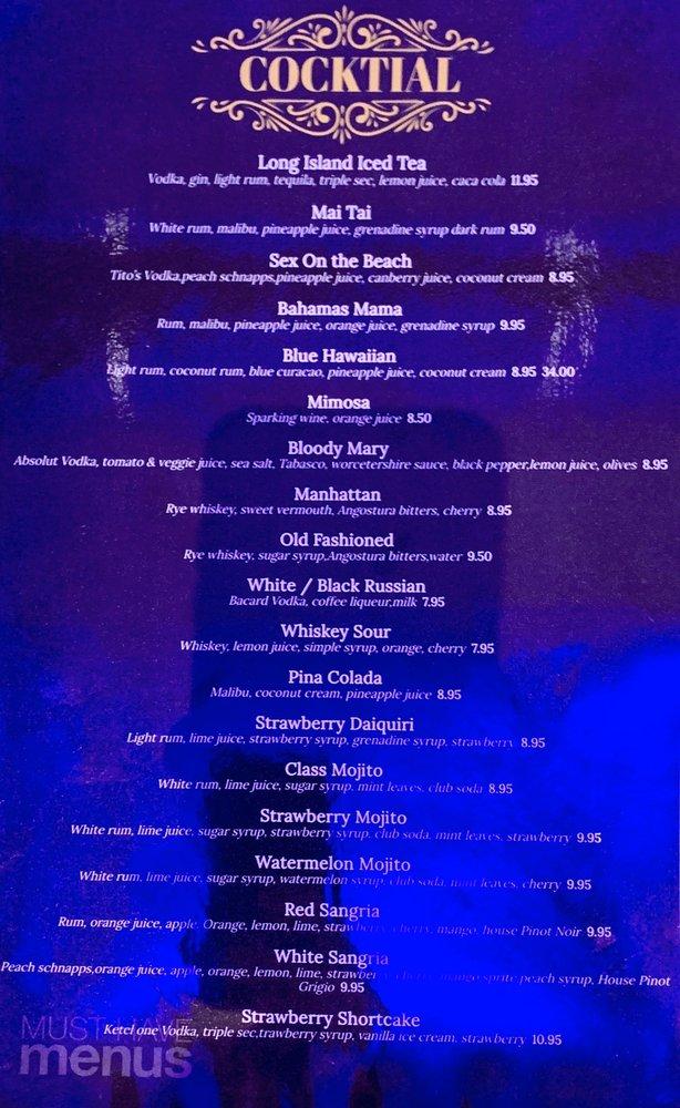 Menu at Nukumi restaurant, Houston