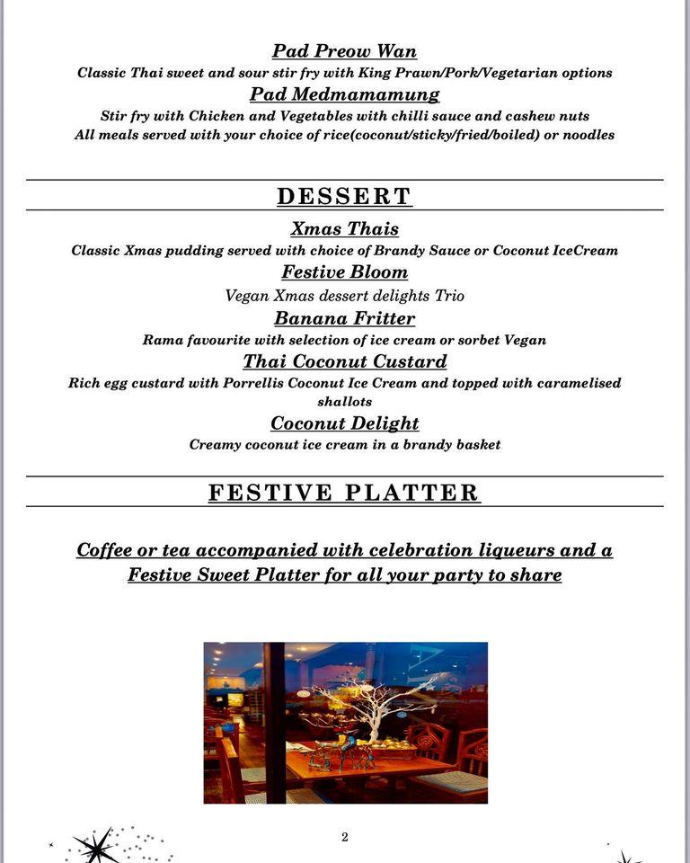 Menu at Rama restaurant, Dundee, 32-34 Dock St