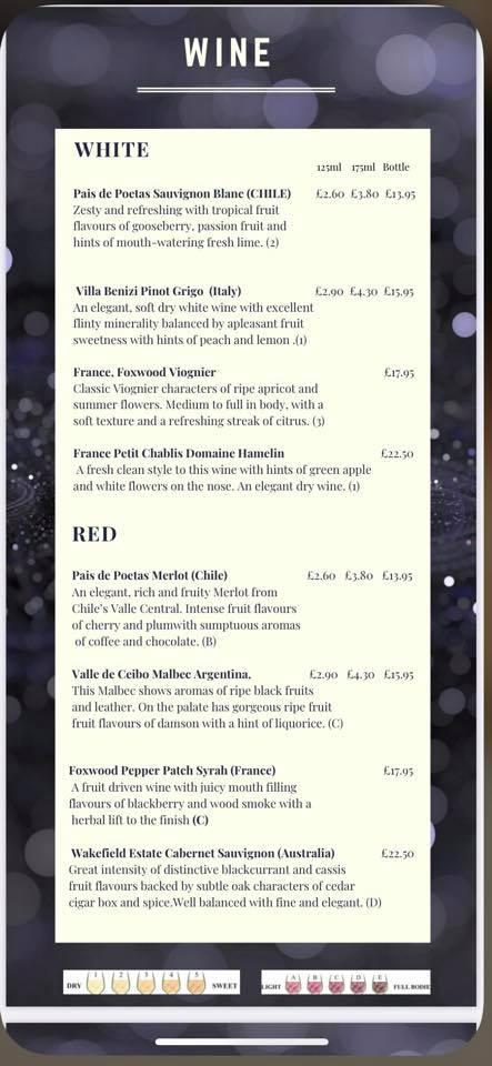 Menu at Platform pub & bar, Cleethorpes