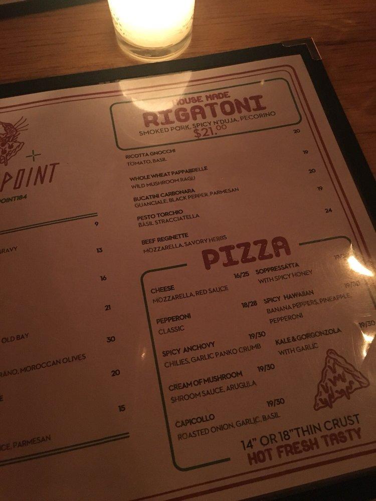 Menu at Superpoint pub & bar, Toronto
