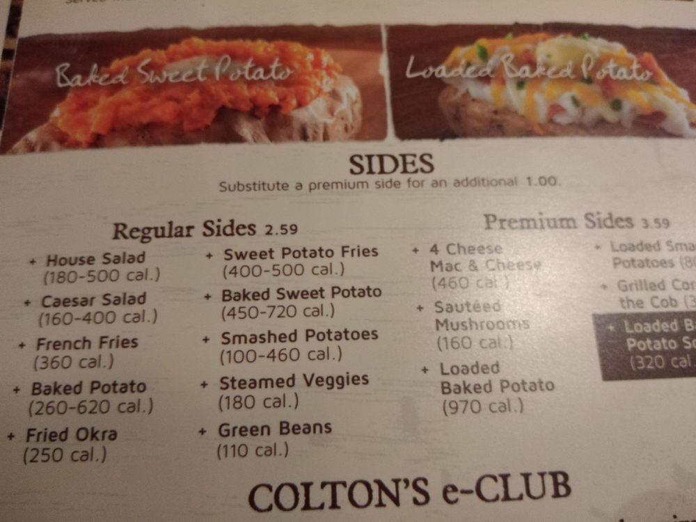 Menu at Colton's Steak House & Grill steakhouse, Kirksville