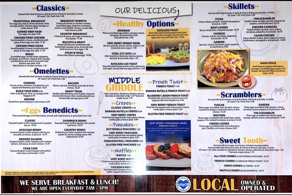 Menu at Scrambler Cafe Murphy, Murphy