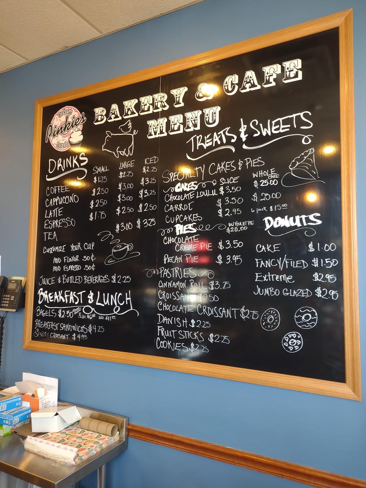 Menu at Pinkies Bakery & Cafe, Binghamton