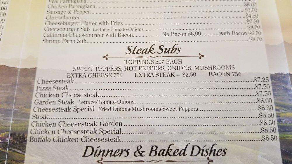 Menu at A&A Pizza and Italian Food pizzeria, Beaver Meadows