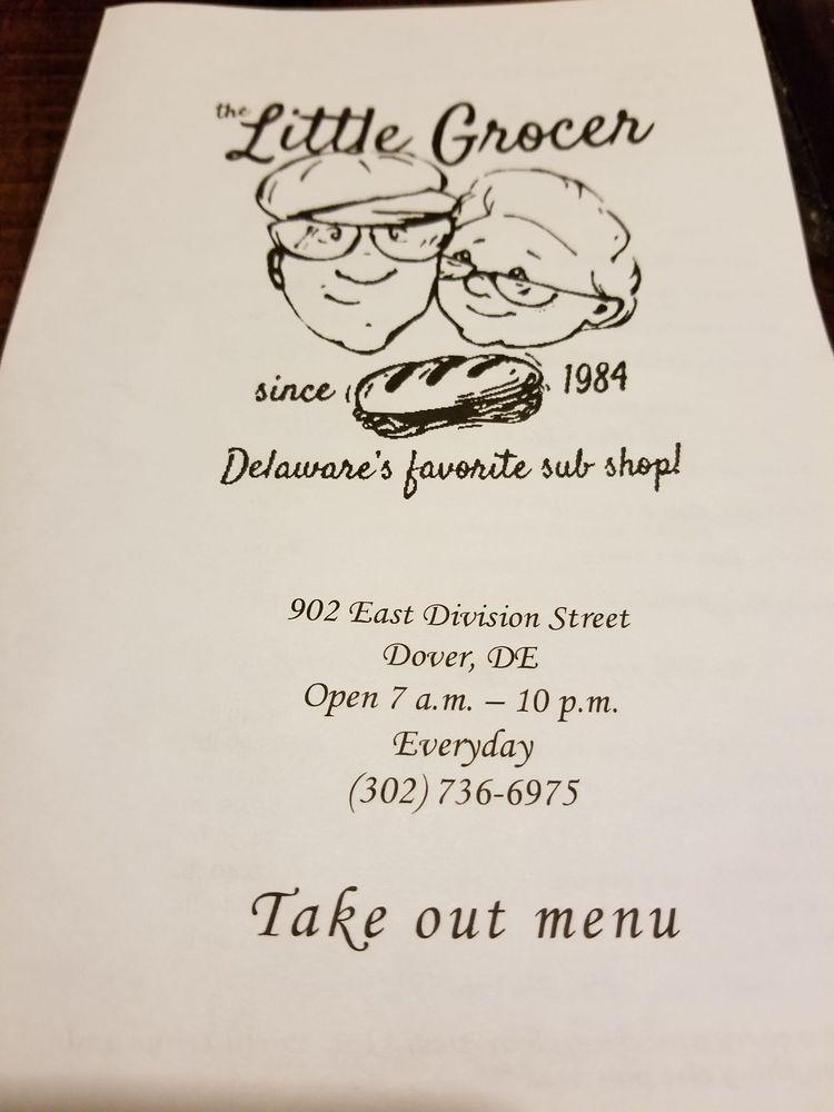 Menu at Little Grocer restaurant, Dover