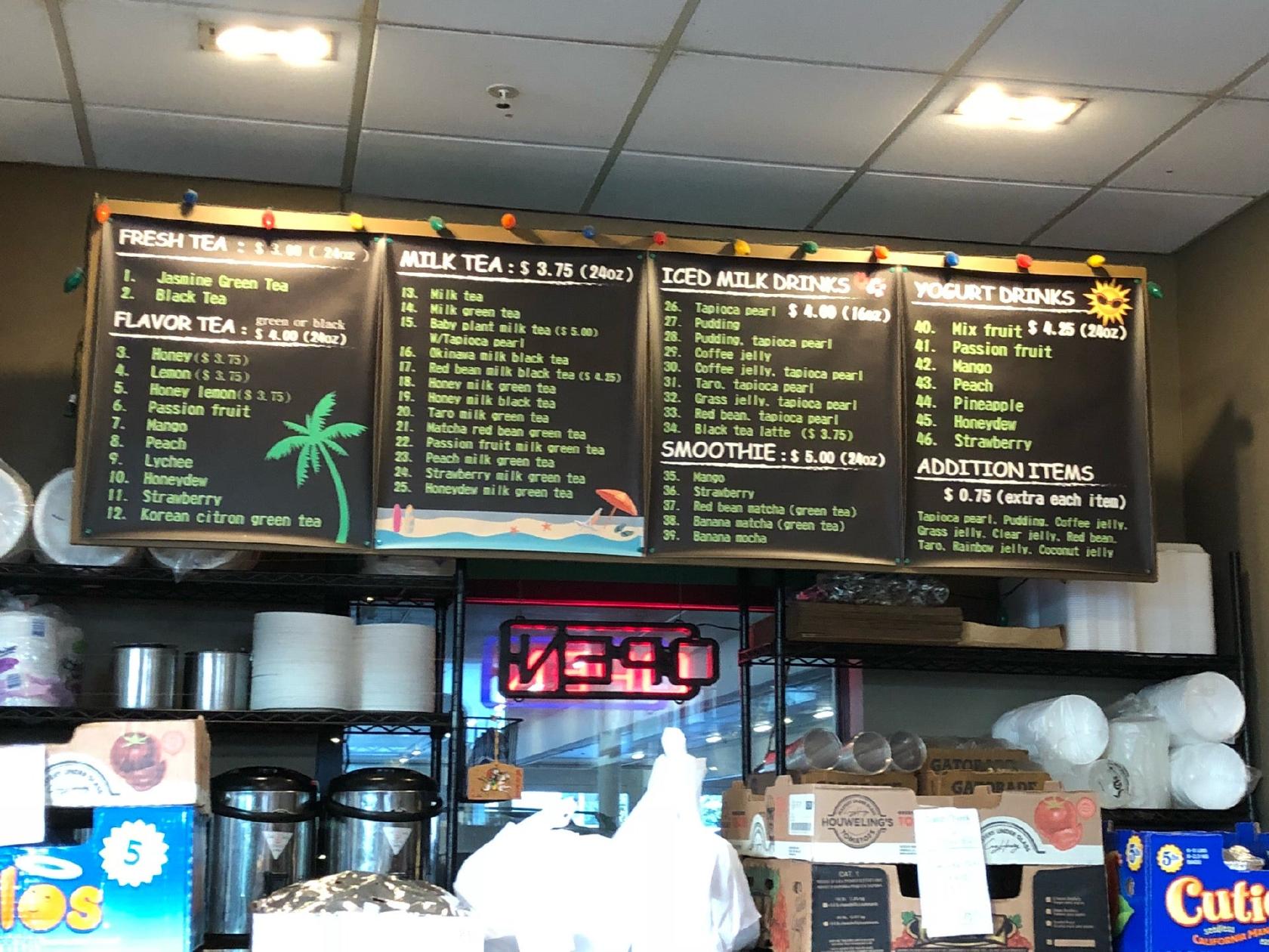 Menu at Asian Mix fast food, Honolulu, 1234 S Beretania St.