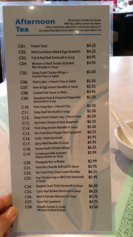 Carta del restaurante Congee Wong, Richmond Hill, 1 Spadina Rd