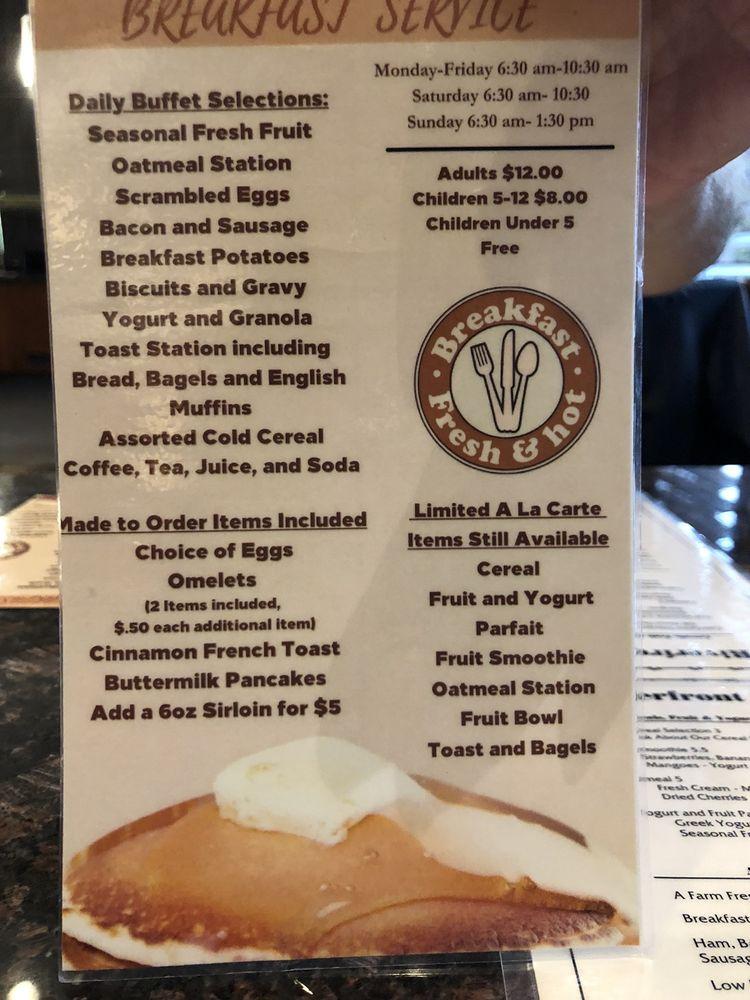 Menu at Riverfront Grille restaurant, Bay City