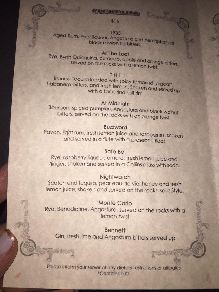 Menu at Garfunkel's pub & bar, New York City