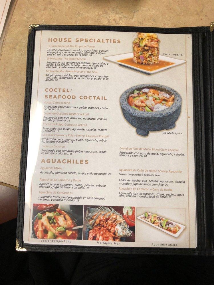 Menu at Isla del Mar South restaurant, Omaha, S 36th St