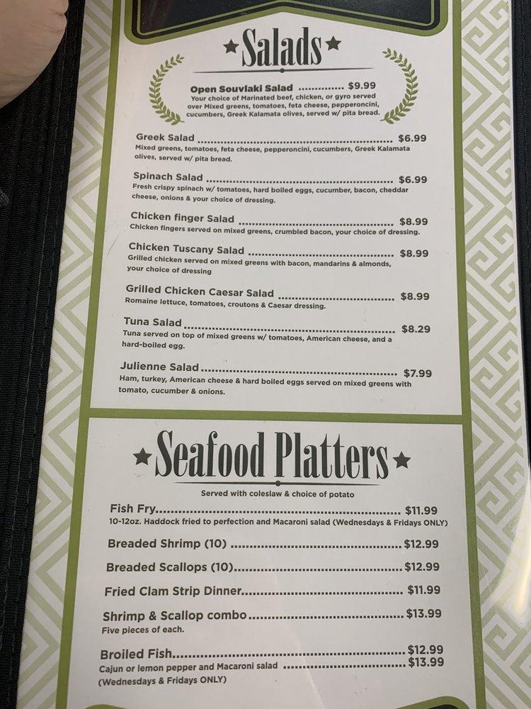 Menu at Olive leaf family restaurant, Lockport