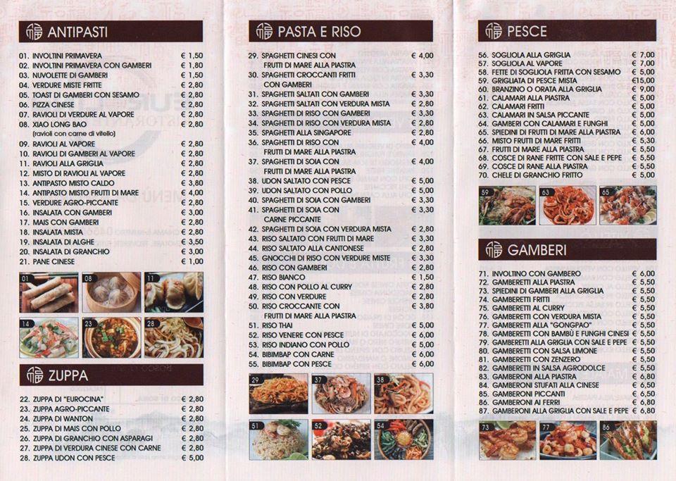Menu da Ristorante Cinese EUROCINA, Sona