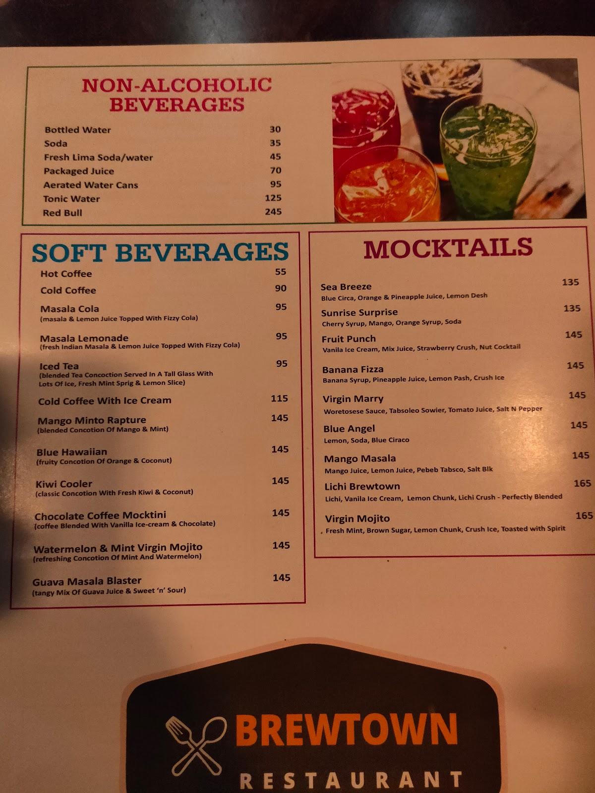 Menu at BREWTOWN - Bar / Brewery / Kitchen/family restaurant, Hisar