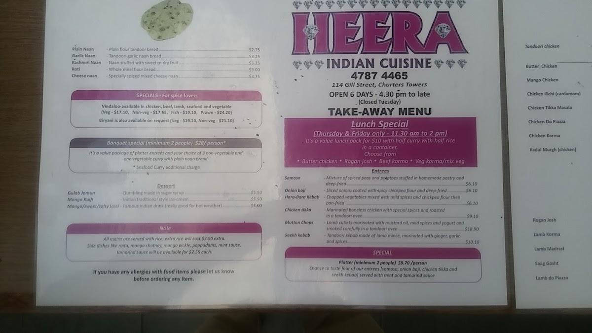 Heera Indian Cuisine in Charters Towers - Restaurant reviews