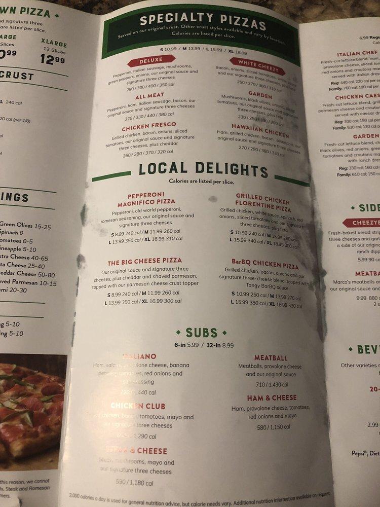 Menu at Marco's Pizza pizzeria, Longwood, W State Rd 434 #101