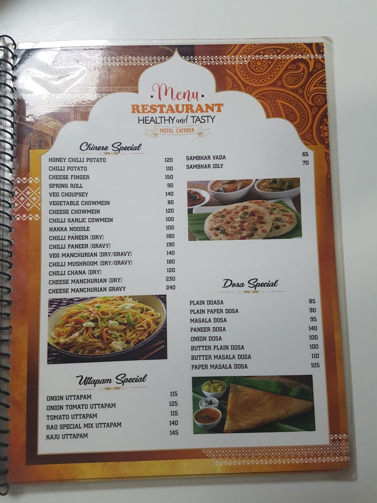 Menu at Old Rao Hotel, Gurugram, NH 8