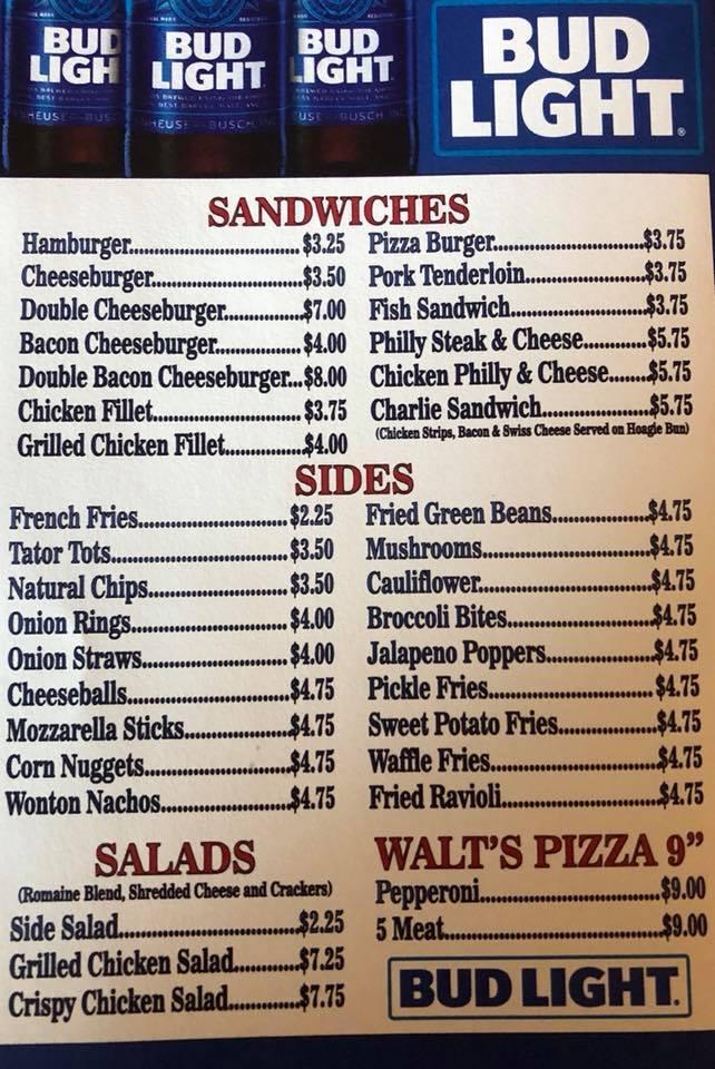 Menu at Norm's Liquor pub & bar, Springfield