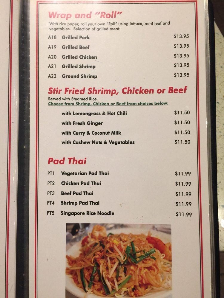 Menu at Pho Viet Taste restaurant, Ottawa