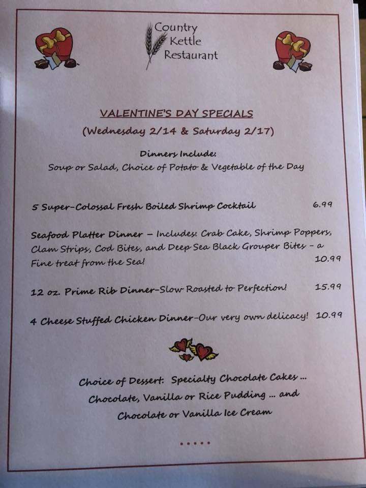 Menu at Country Kettle Restaurant, Knox