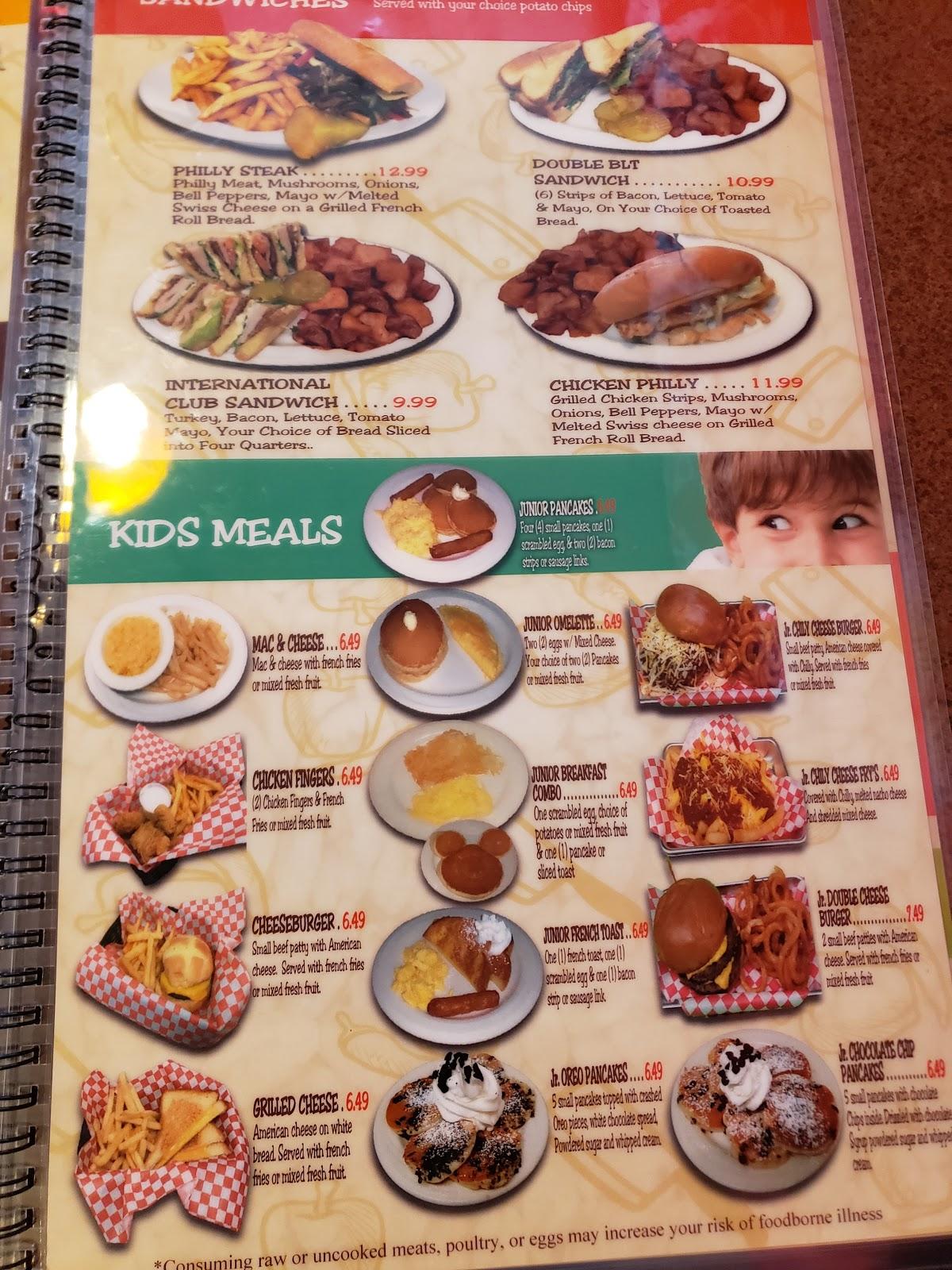Menu at Ely's Breakfast Restaurant & Burgers, Las Vegas