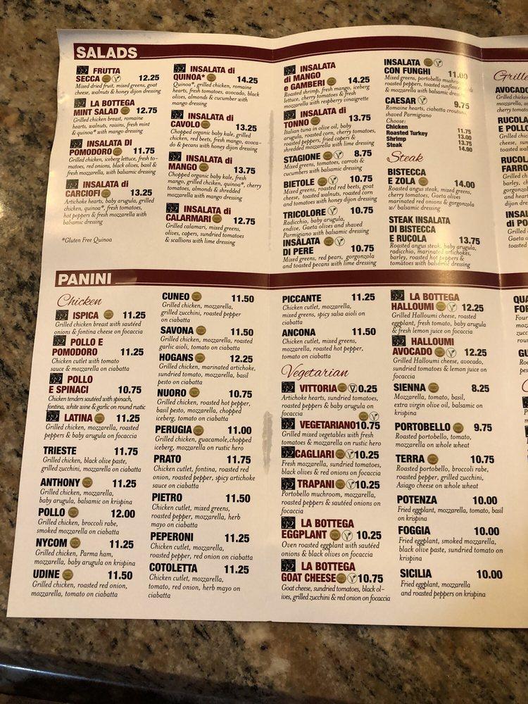 Menu at Cafe Mauro, Carle Place