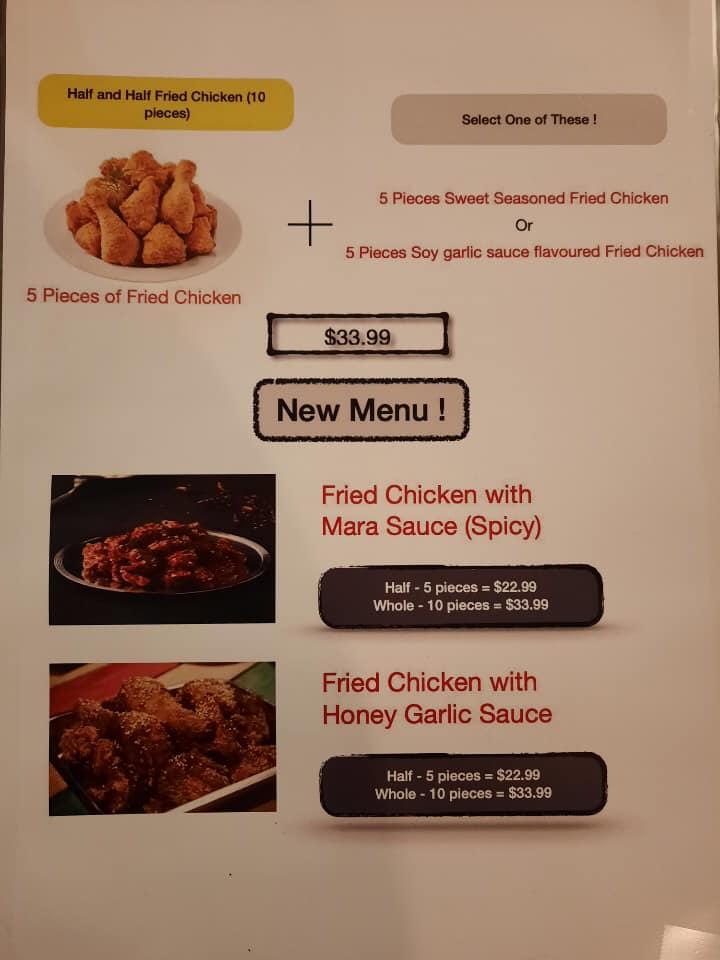 Menu at Mon Ami Express restaurant, Montréal, Sherbrooke St W