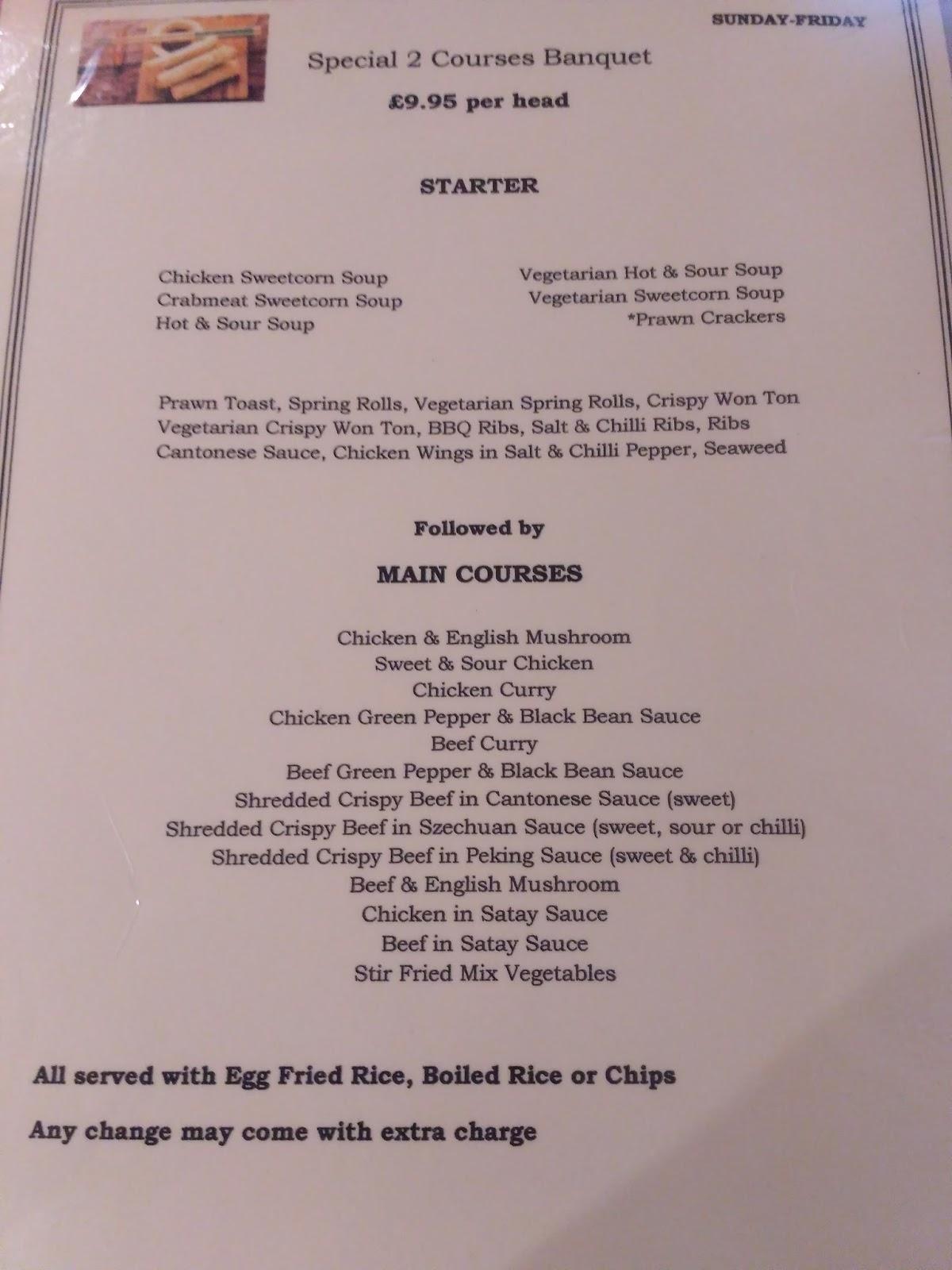 Menu at NEW TREASURE CITY • CHINESE RESTAURANT • BLACKPOOL, Blackpool