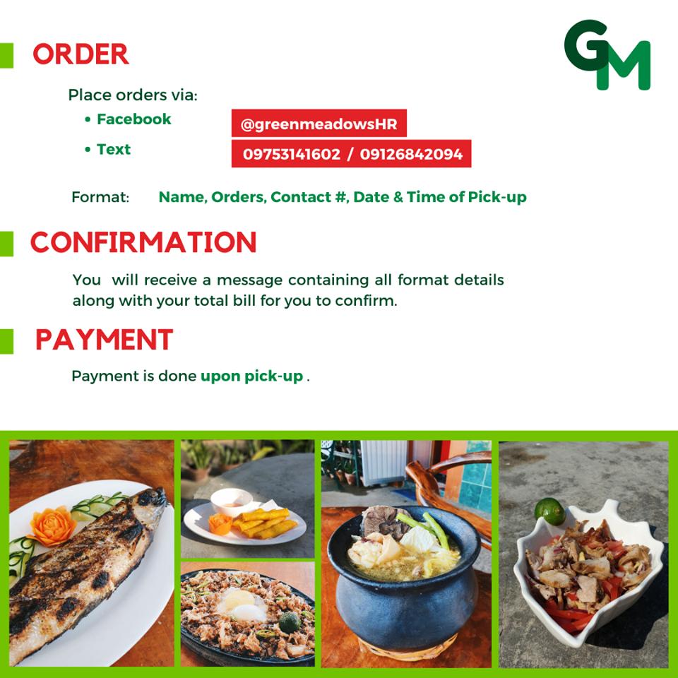 Menu at GREEN MEADOWS Hotel & Restaurant, San Nicolas