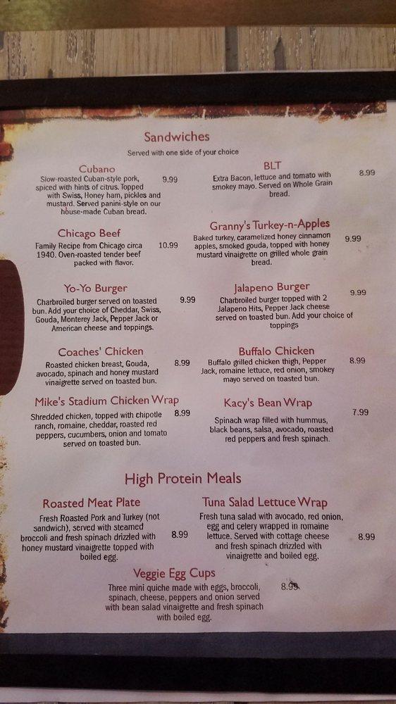 Menu at 365 Bar & Grill, Terre Haute