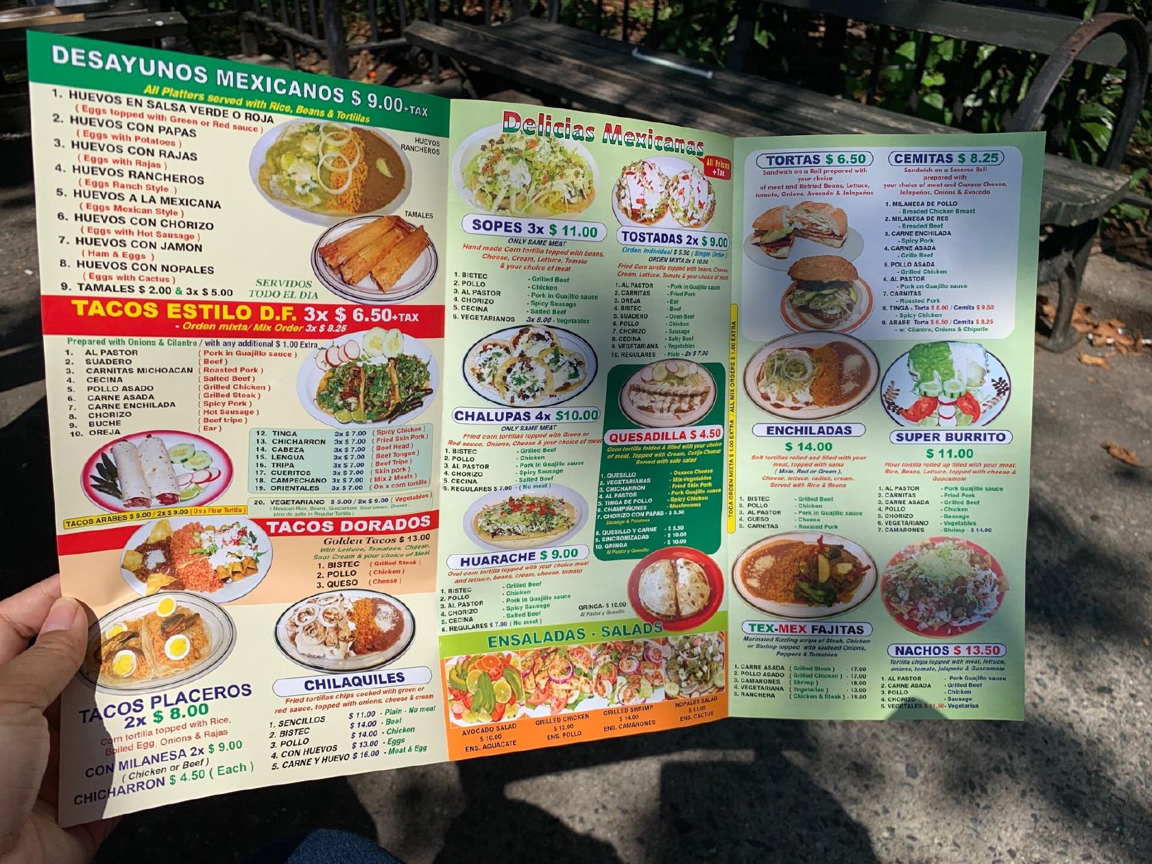 Menu at Athens pub & bar, New York City