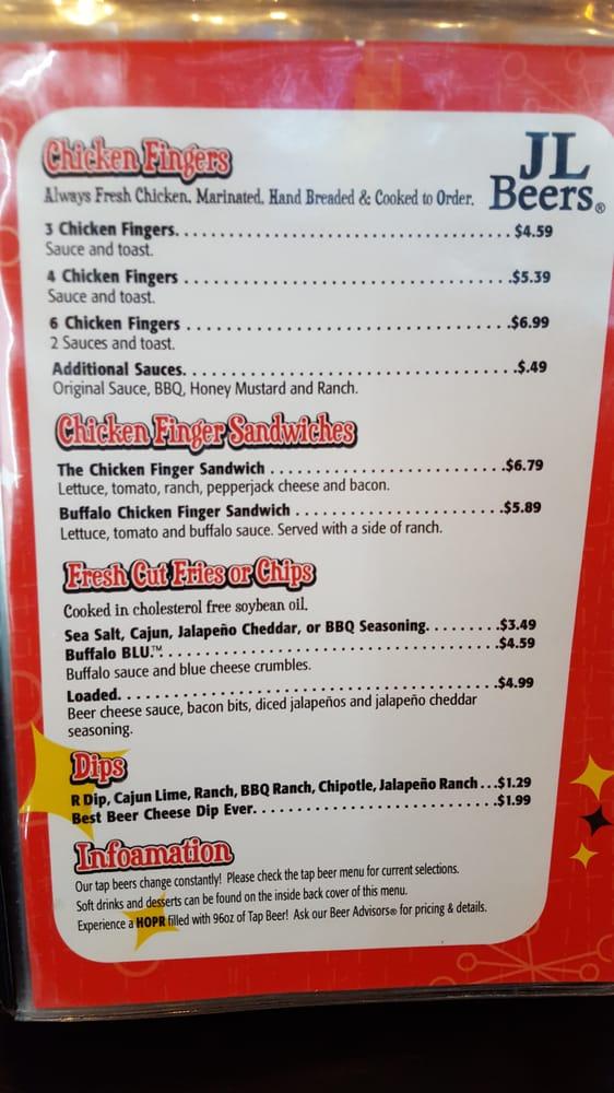 Menu at JL Beers Burnsville pub & bar, Burnsville