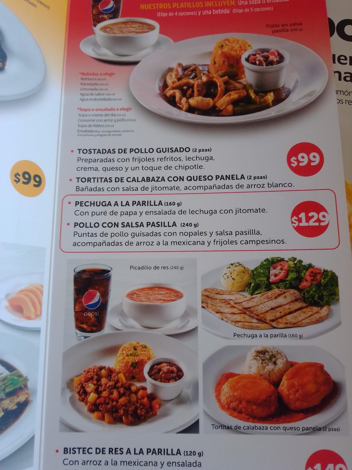 Carta de cafetería Vips Guadalajara Arboledas, Guadalajara, Av Paseo de ...
