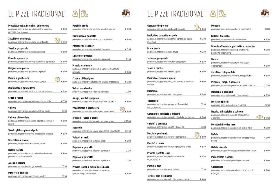 Menu at The Towers restaurant, Montebello Vicentino