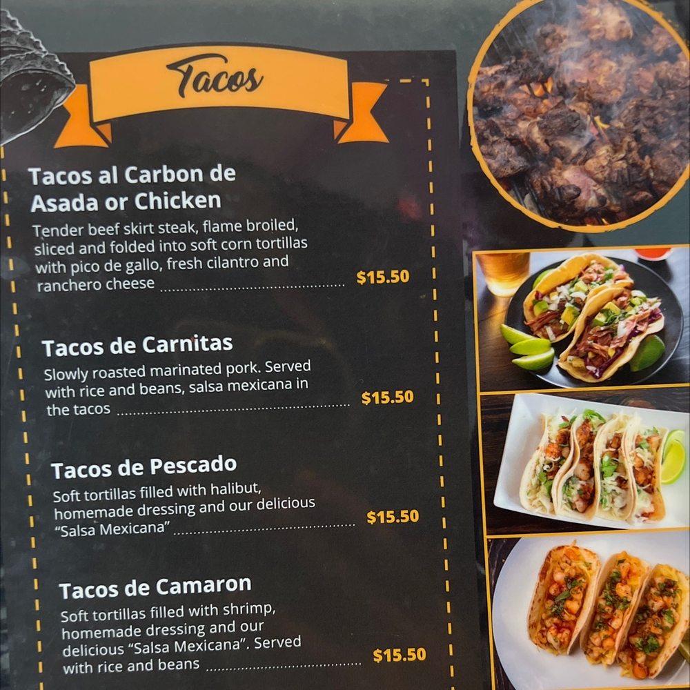 Menu at La Catrina restaurant, Kingman