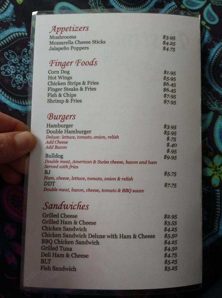 Menu at Pastime Bar & Grill, Genesee