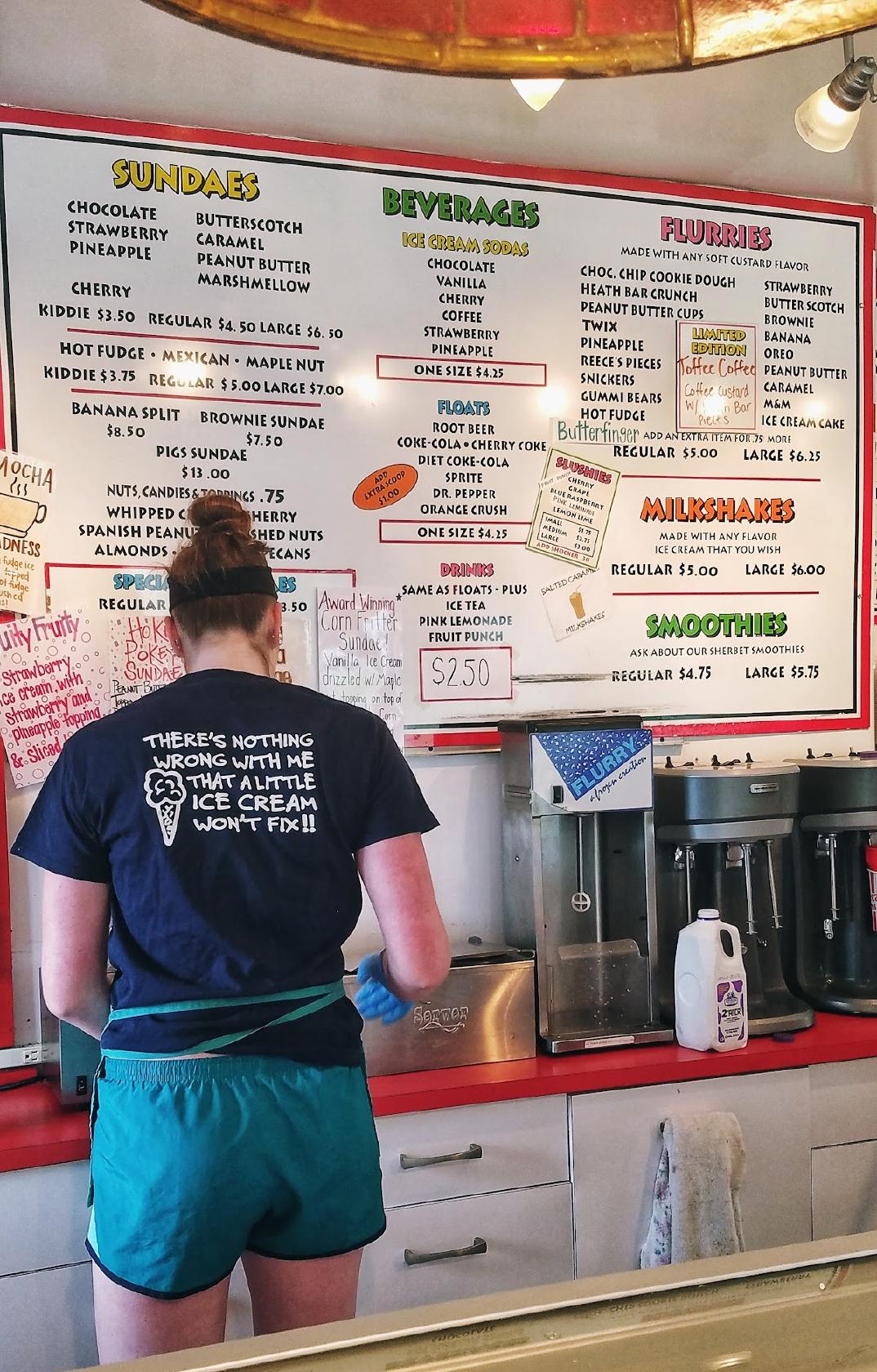Menu at Seneca Farms restaurant, Penn Yan, NY-54A