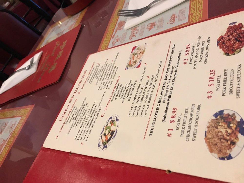 Menu at Pearl House restaurant, Citrus Heights