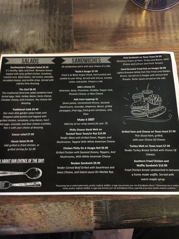 Menu at Valley Tavern pub & bar, Maggie Valley