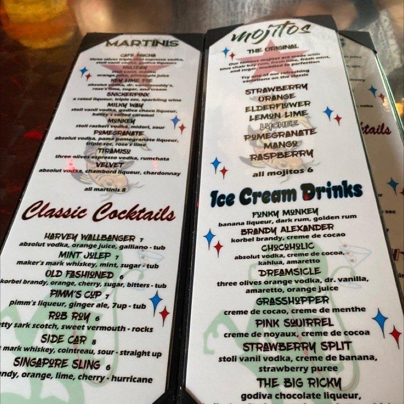 Menu at Atomic Koi Cocktail Lounge pub & bar, Fitchburg