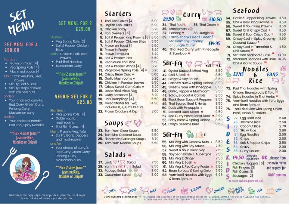 Menu at The Birches Pub, Rochdale