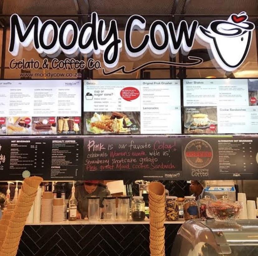 Menu at Moody Cow restaurant, Roodepoort