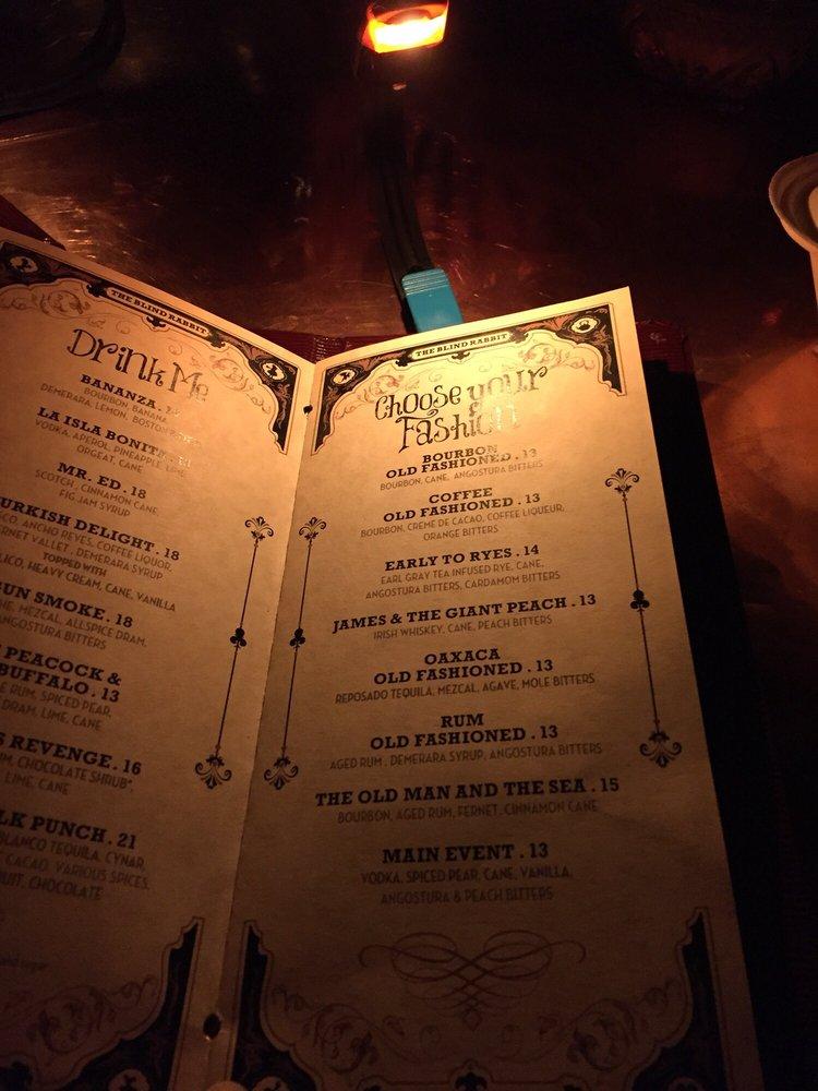 Menu at The Blind Rabbit pub & bar, Anaheim