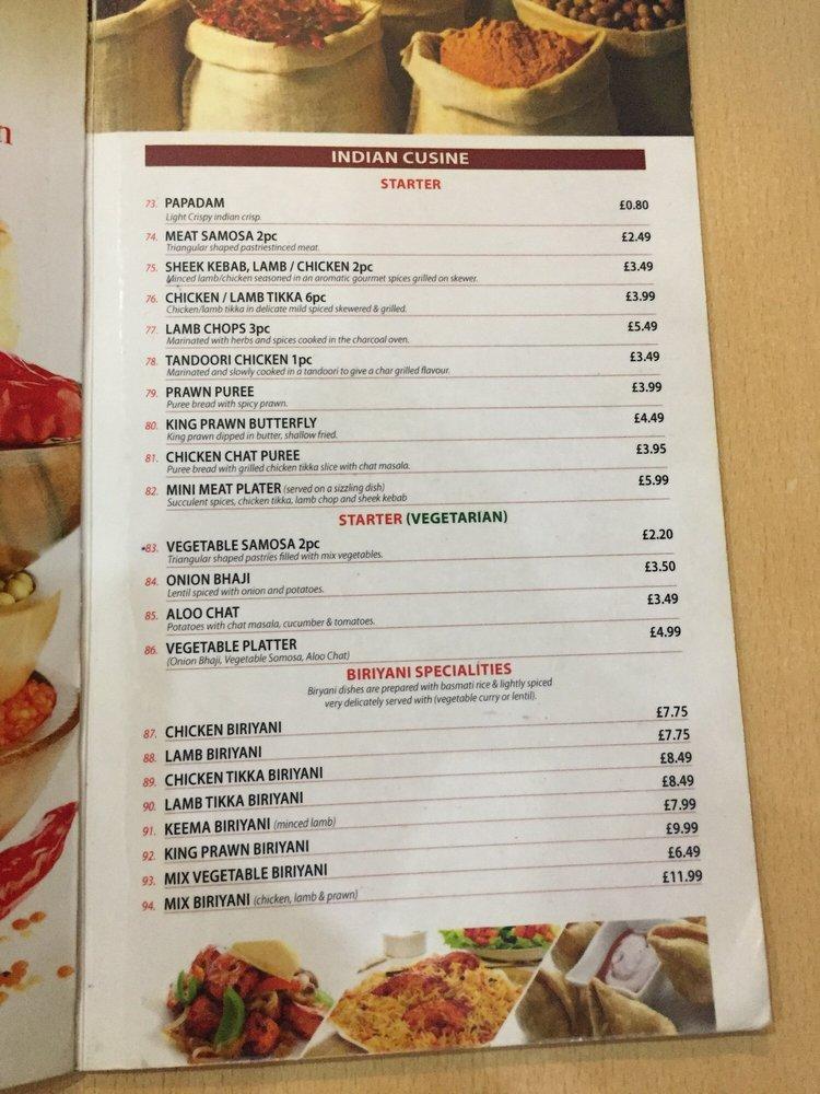 Menu at Royal Kitchen restaurant, London
