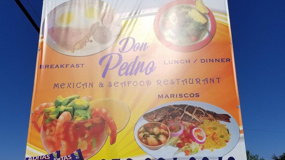 Menu at Don Pedro Mexican and Seafood Bar and Grill, Edcouch