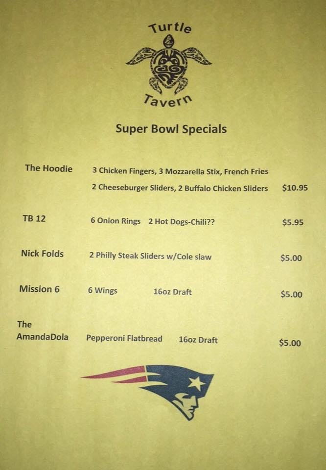 Menu at Turtle Tavern pub & bar, Milford
