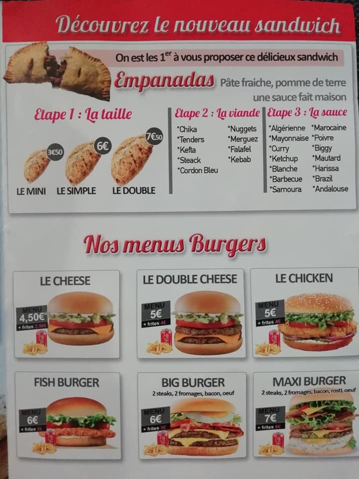 Menu at Snack House restaurant, Toulouse