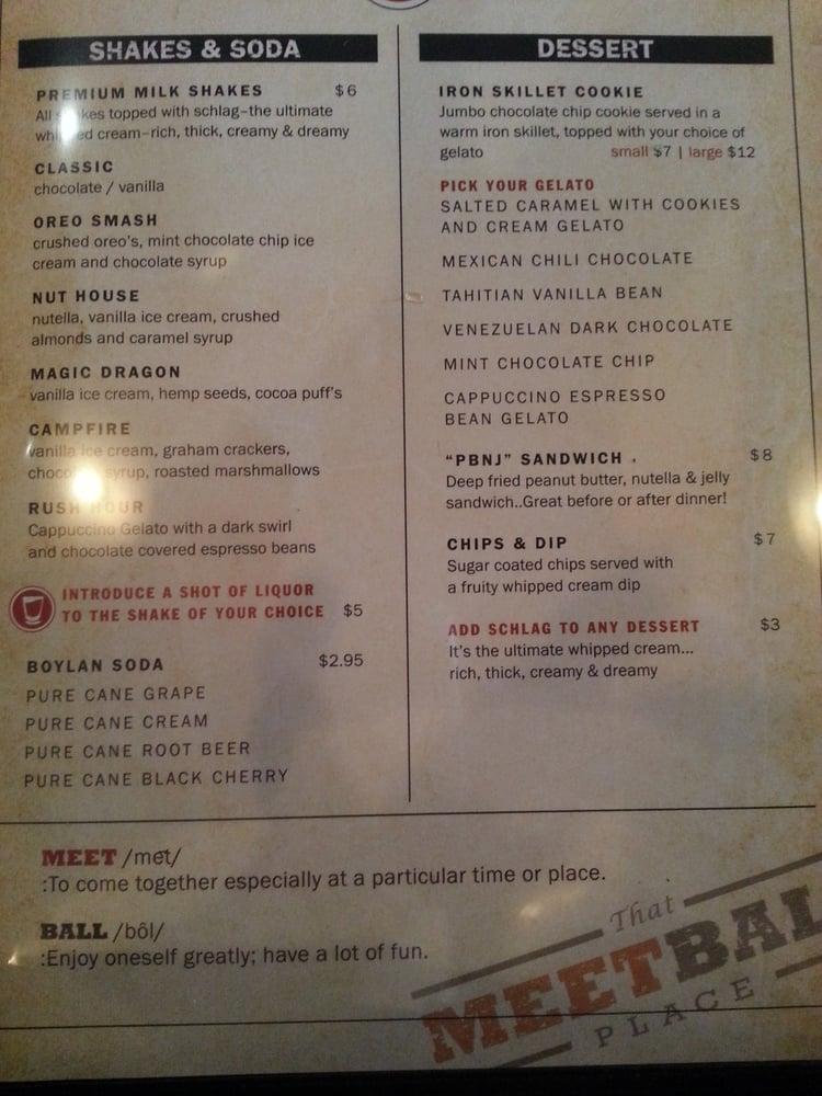 Menu at That Meetball Place pub & bar, Patchogue, 54 W Main St