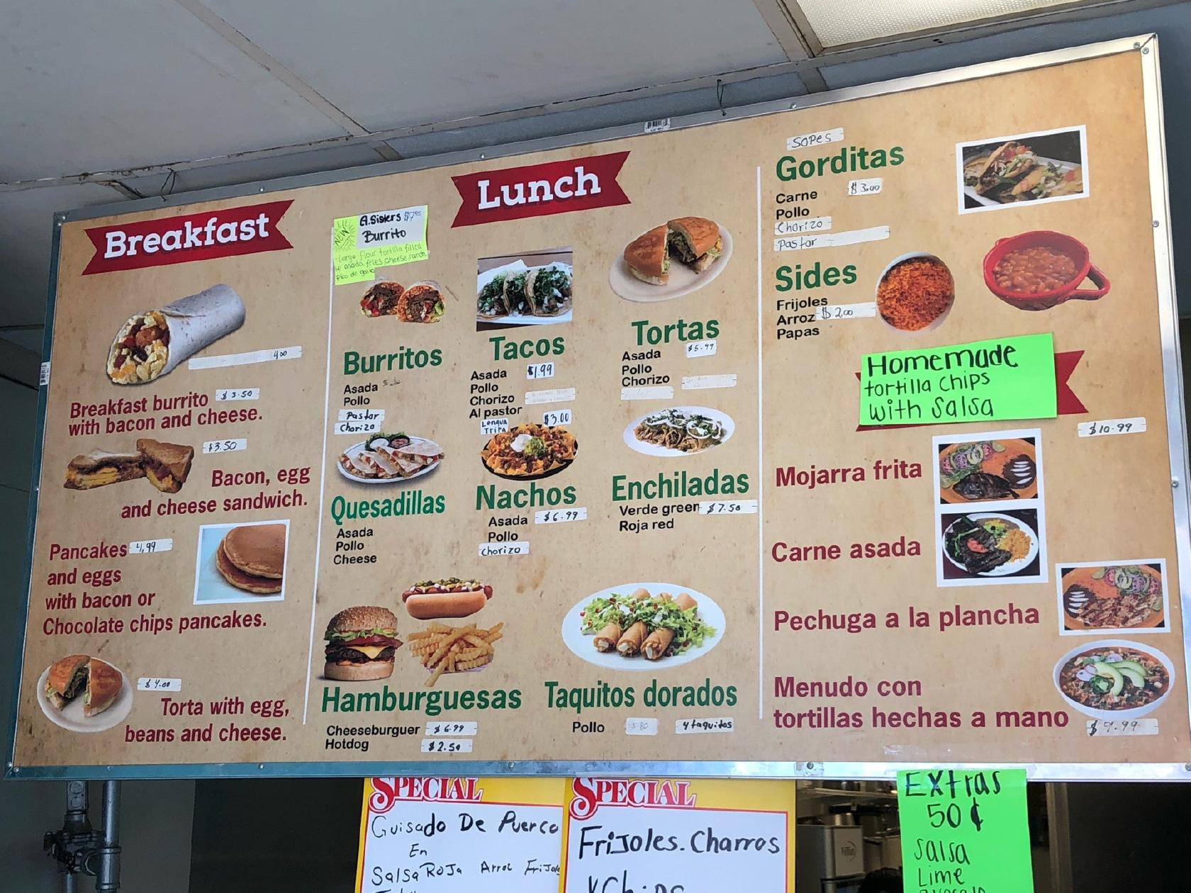 Menu at G Sisters Restaurant, Buford