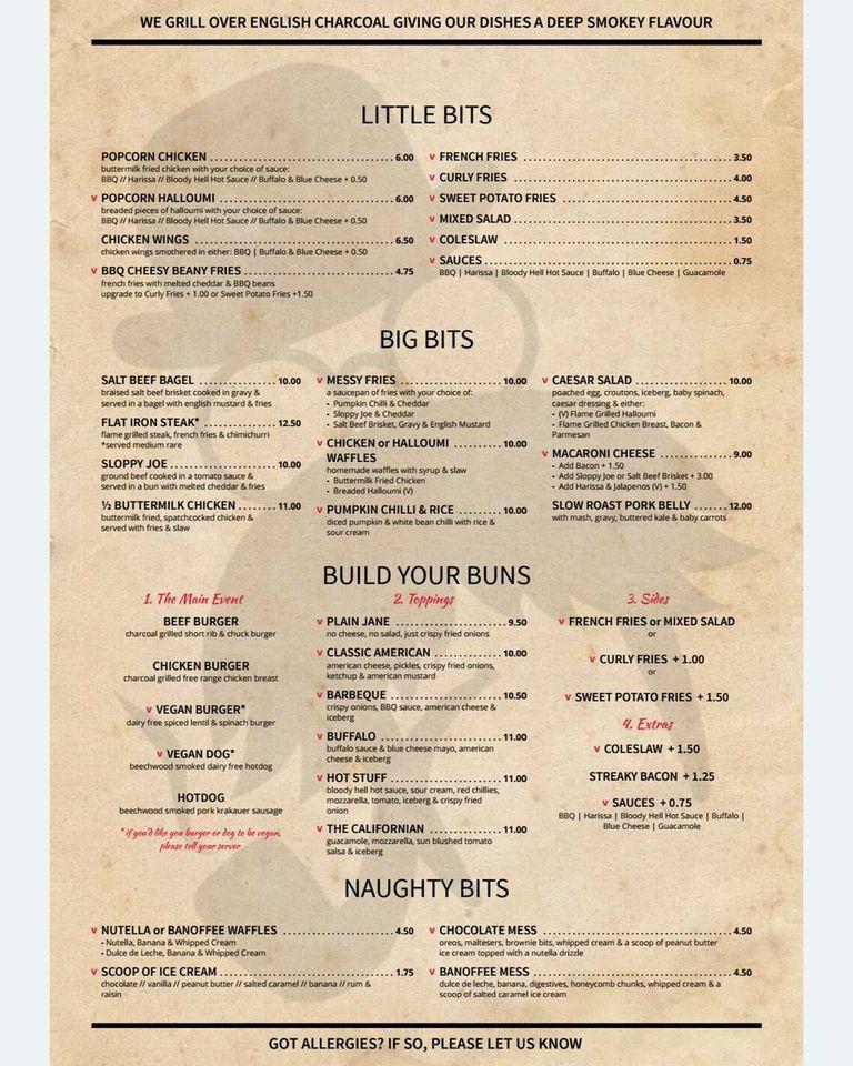 Menu at The Fat Walrus pub & bar, London